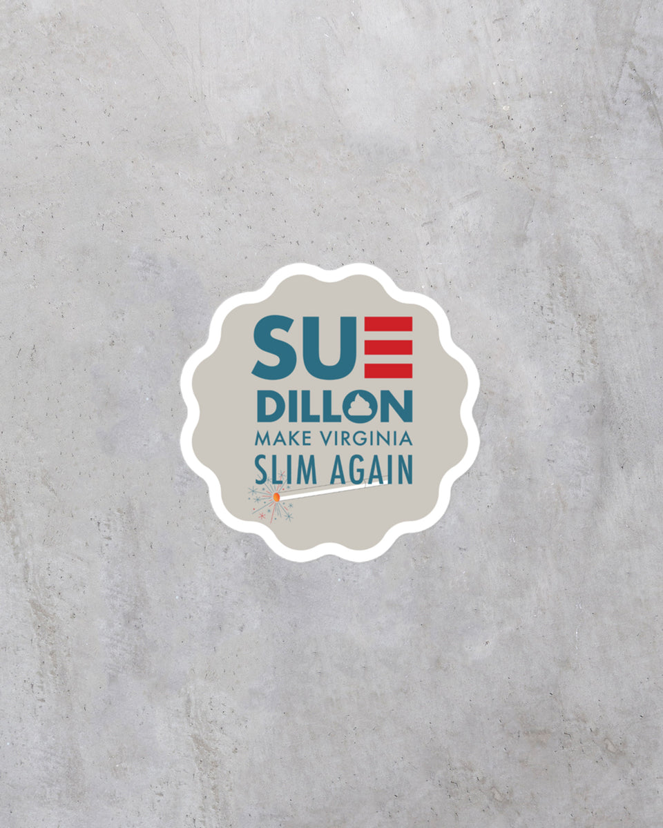 Make Virginia Slim Again Sticker – The Comedy Outlet
